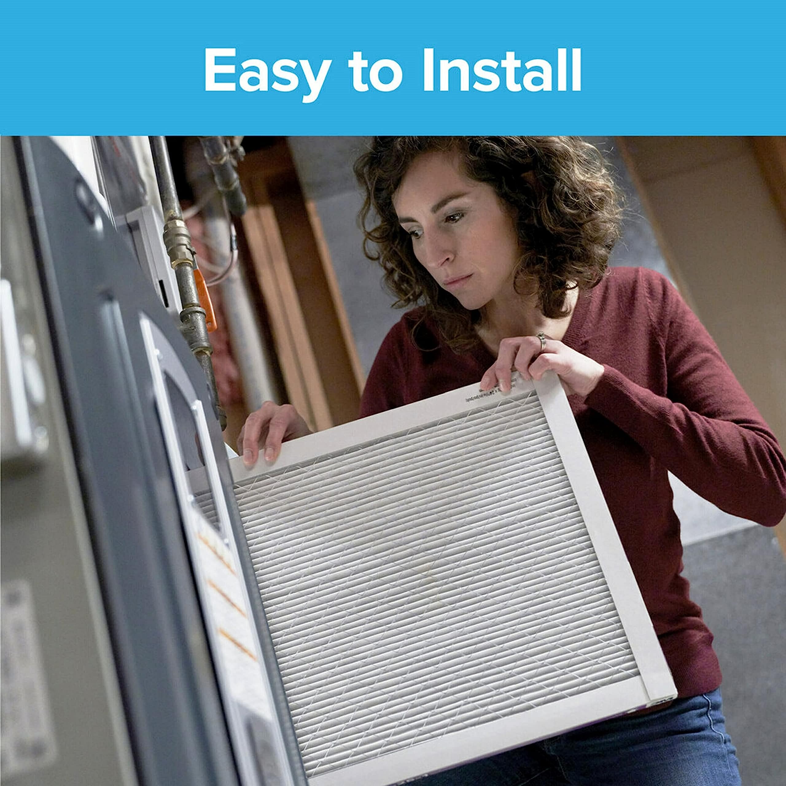 Filtrete 20x25x5 Air Filter, MPR 700, MERV 8, Clean Living Dust, Pollen and Pet Dander Reduction Pleated 5-Inch Air Filters, 2 Filters, White