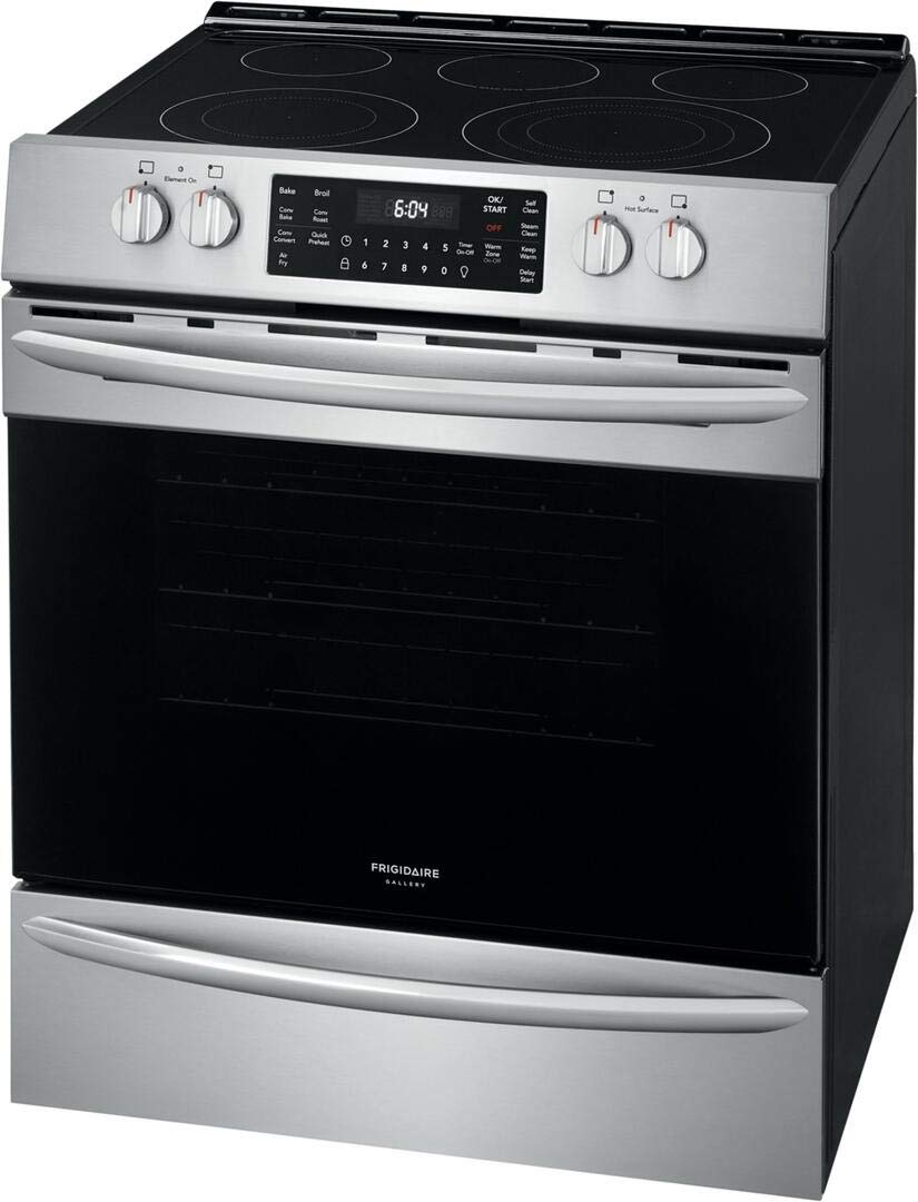 Frigidaire FGEH3047VF Gallery Series 30" Electric Range with 5 Elements, 5.4 Cubic ft. Capacity Convection Oven, in Stainless Steel