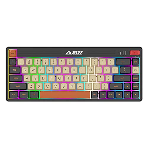 FIRSTBLOOD ONLY GAME. B21 Wireless Bluetooth/USB Retro Mechanical Gaming Keyboard, Compact 68 Keys, Cherry Brown Switch, PBT SP Spherical Keycap, 4000mA Battery, for MacOS/iPadOS/Windows 10/11