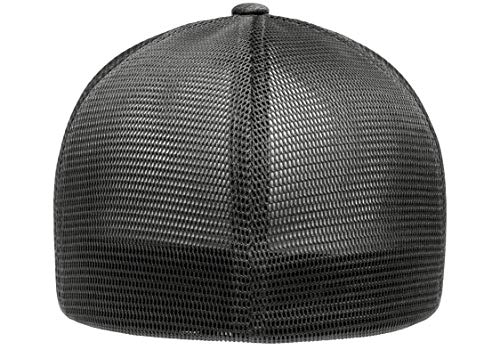 Flexfit unisex adult Flexfit Melange Unipanel Trucker Cap, Dark Grey, Large-X-Large US