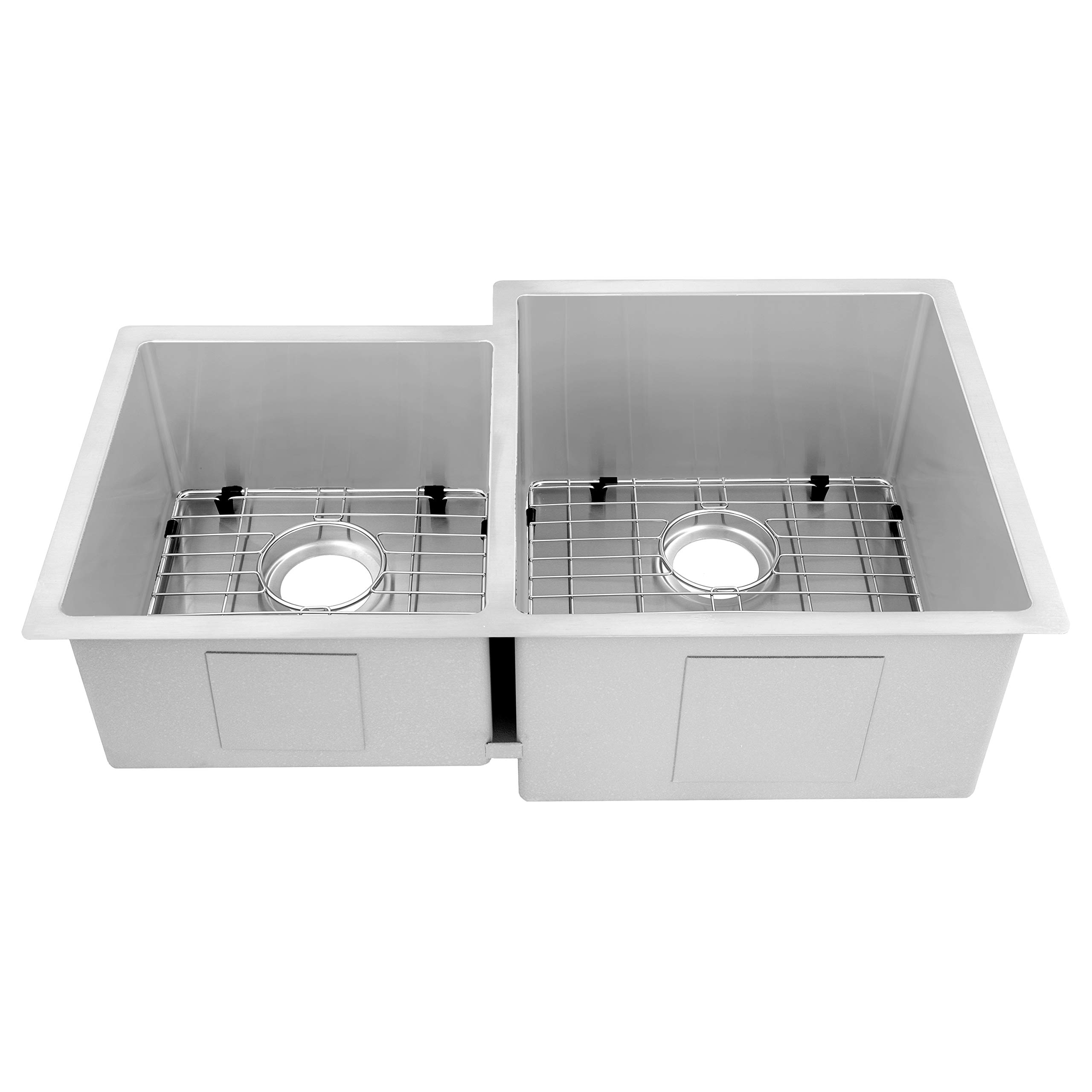 ZLINE 32" Jackson Undermount Double Bowl Stainless Steel Kitchen Sink with Bottom Grid (SRDL-32)
