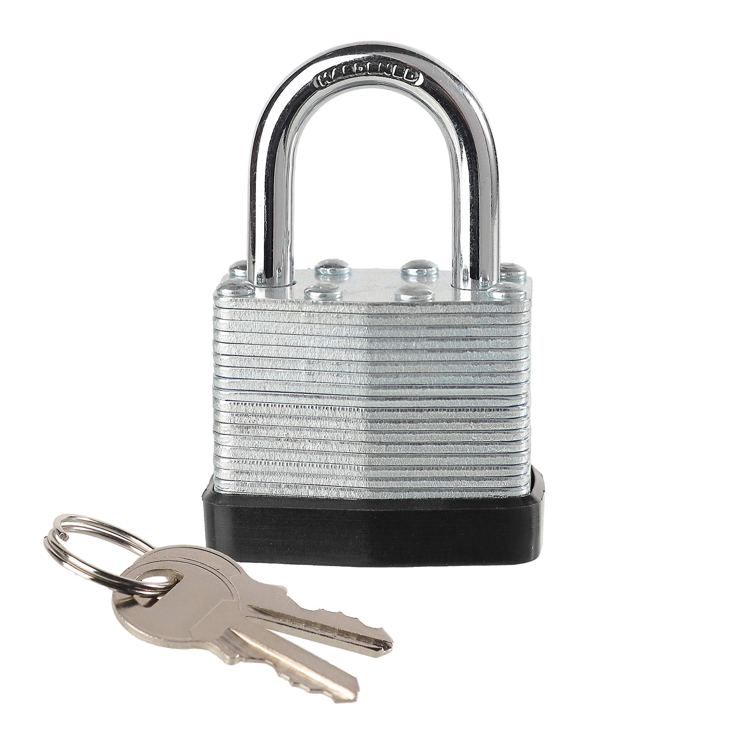Fu Volante Lock, Laminated Steel Keyed Padlock, Keyed Alike Locks, Normal Shackle Padlock-Pack of 10