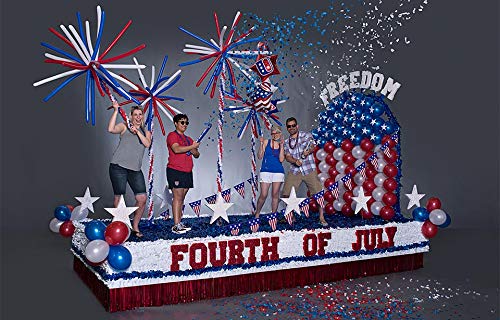 White Vinyl Floral Sheeting, 3 Feet x 3 Feet, Parade Float Decorations for Trailer, Party Decorations