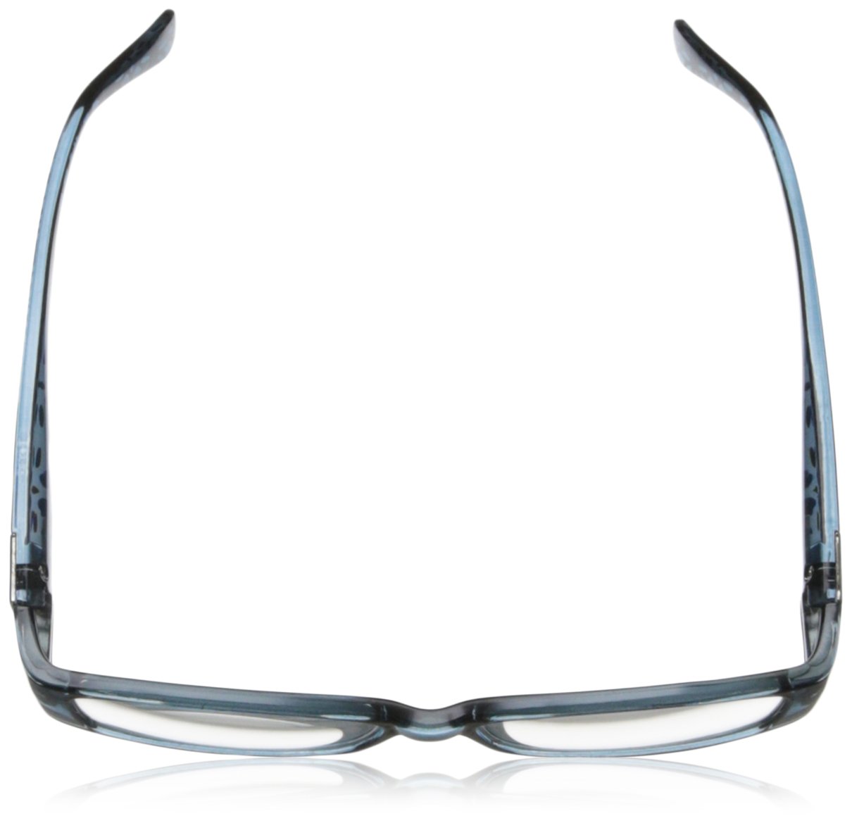 Foster Grant Women's Posh Rectangular Reading Glasses, Blue/Transparent, 52 mm, 1.50