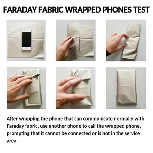 FUDALI Faraday Fabric-EMI RFID Shielding-Block WiFi/RF Anti-Radiation Military Grade for Radiowave Microwave and Radiation Protection Nickel Copper, Blocking Material (3 Yards 43'x108'inch), Brown