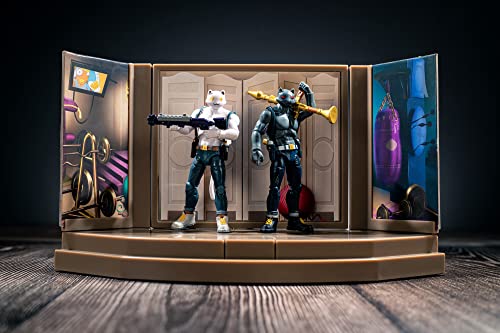 FORTNITE Meowscles Agent’s Room Featured Playset with Two 4-inch Articulated Figures Plus Weapons and Accessories