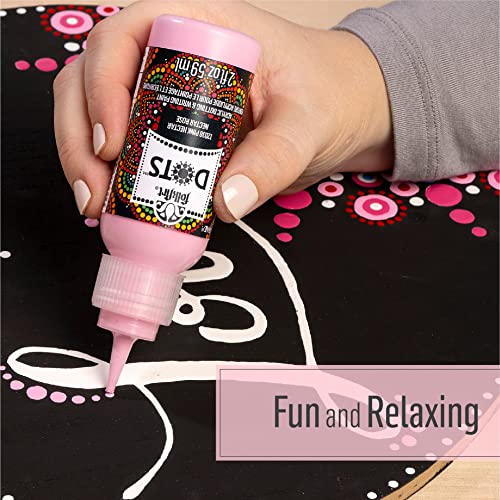 FolkArt, Paradise Pink Acrylic 2 fl oz Vibrant Multi-Surface Dot Paint Perfect for Easy to Apply DIY Arts and Crafts, 12039