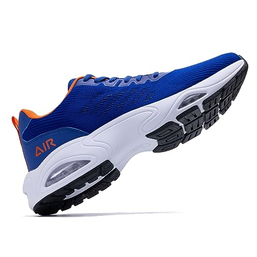 PERSOUL Mens Air Running Shoes Lightweight Breathable Athletic Tennis Gym Jogging Sneakers DarkBlue Size 10.5