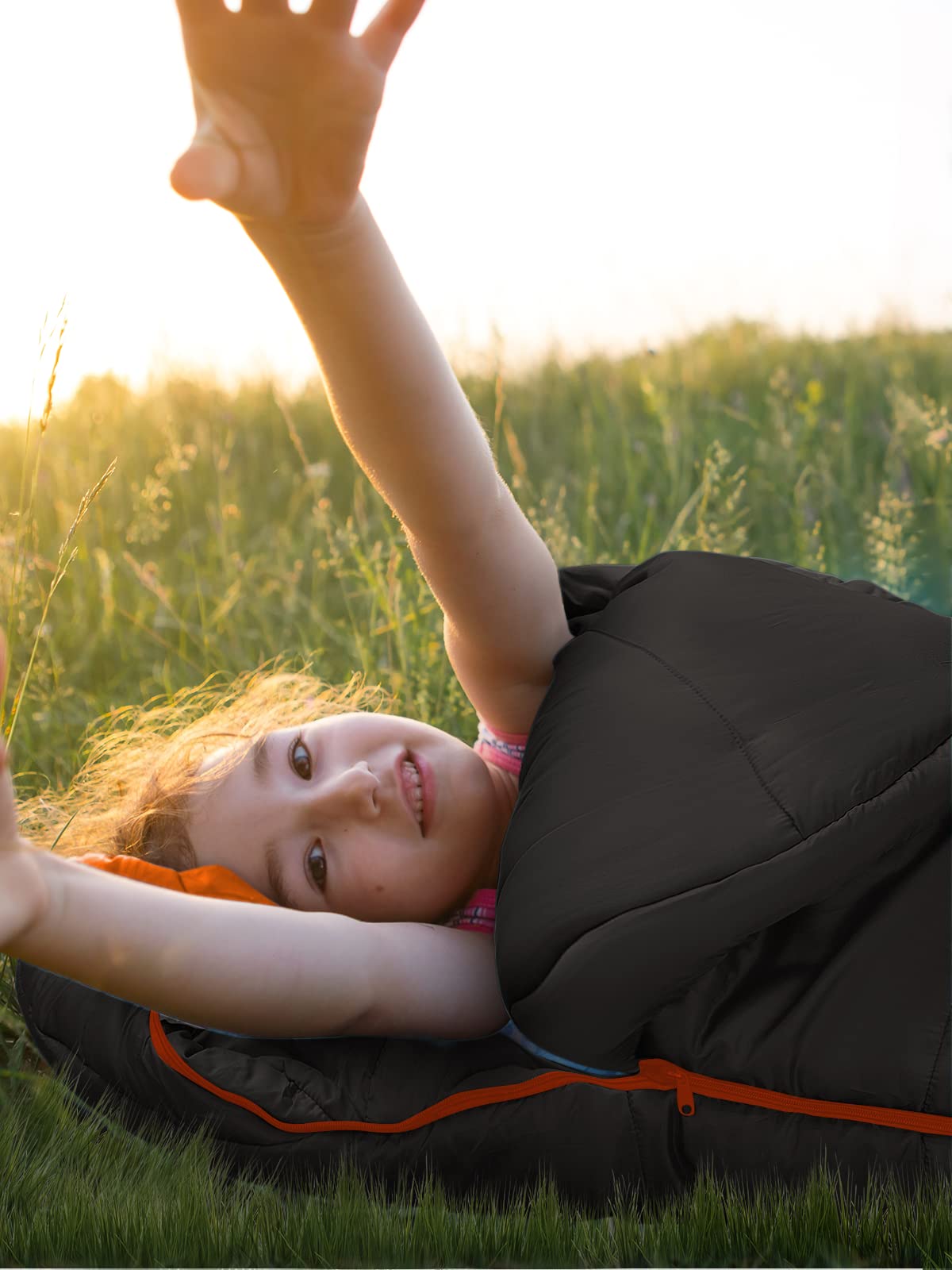 Forceatt Mummy Sleeping Bag for 3-4 Seasons,Use Temperature is 14°F-59°F, Backpacking Sleeping Bag for Adults and Kids,Warm,Tearproof and Waterproof,for Camping (Thickened-Black & Red)