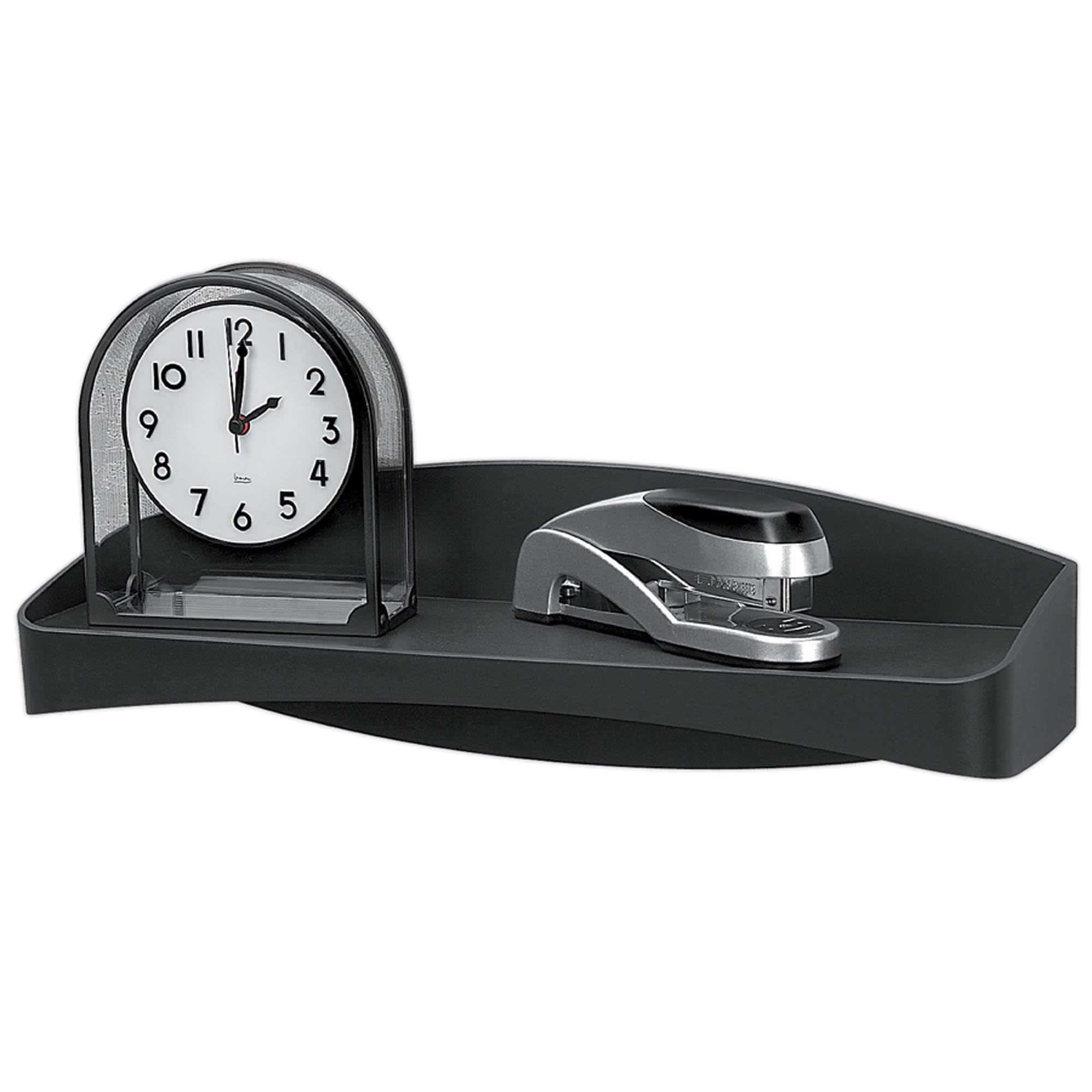 Fellowes Plastic Partition Additions Shelf, 4 3/4 Inch x 17 3/4 Surface Area, Graphite (7528102)