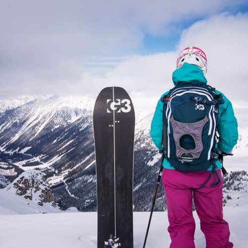 G3 GENUINE GUIDE GEAR AXLE Splitboard, All Mountain Directional Splitboard, Carbon Fiber Matrix, Longer Early Rise, Full Thickness Base, Backcountry Touring, 2023 (162CM)