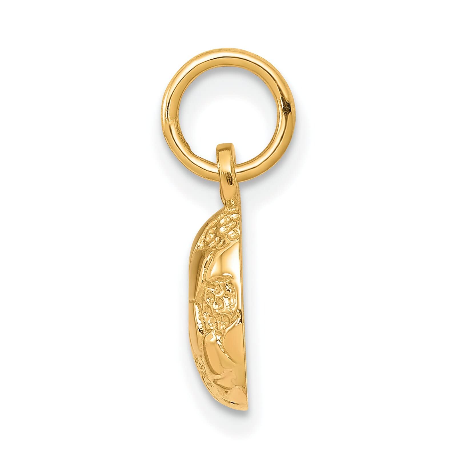 FindingKing 10K Yellow Gold Soccer Ball Charm Sports Pendant