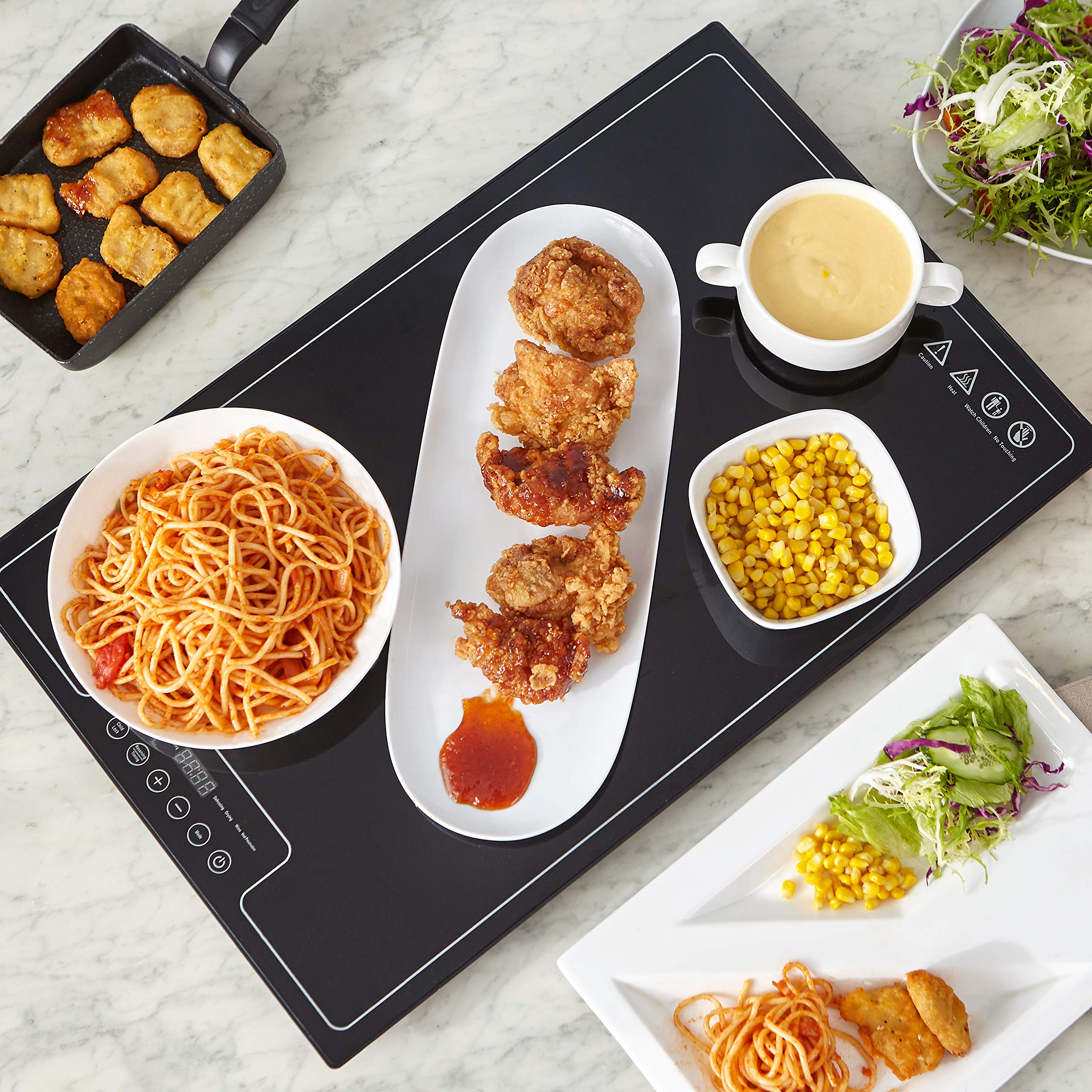 Food Warmer Warming Tray with Adjustable Temperature Control touch panel (Small Size)