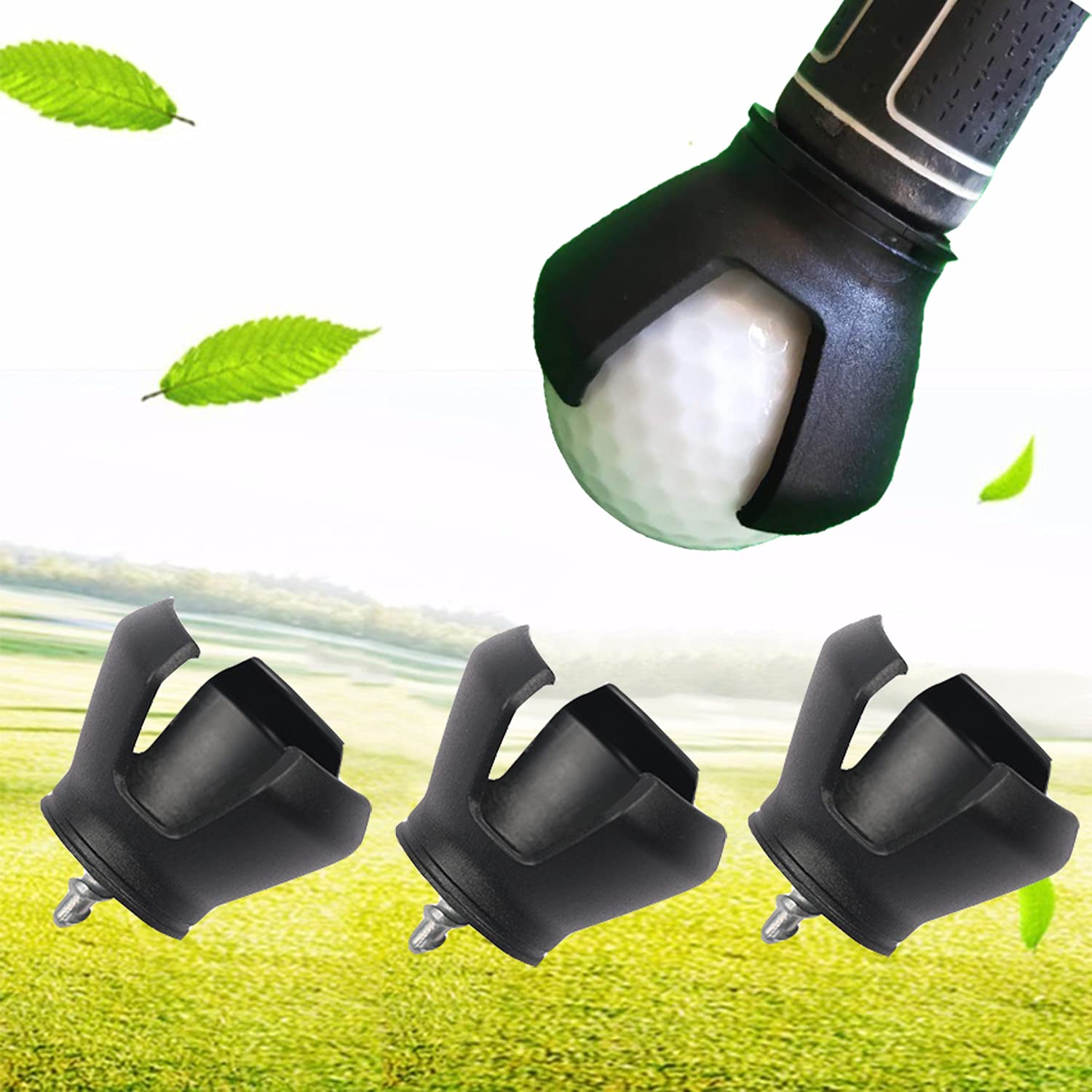 Golf Gifts for Men,3-Prong Golf Ball Retriever Grabber Claw,Manual Golf Ball Pick Up Retriever- 3 Pack Golf Grabber Claw Sucker Tool