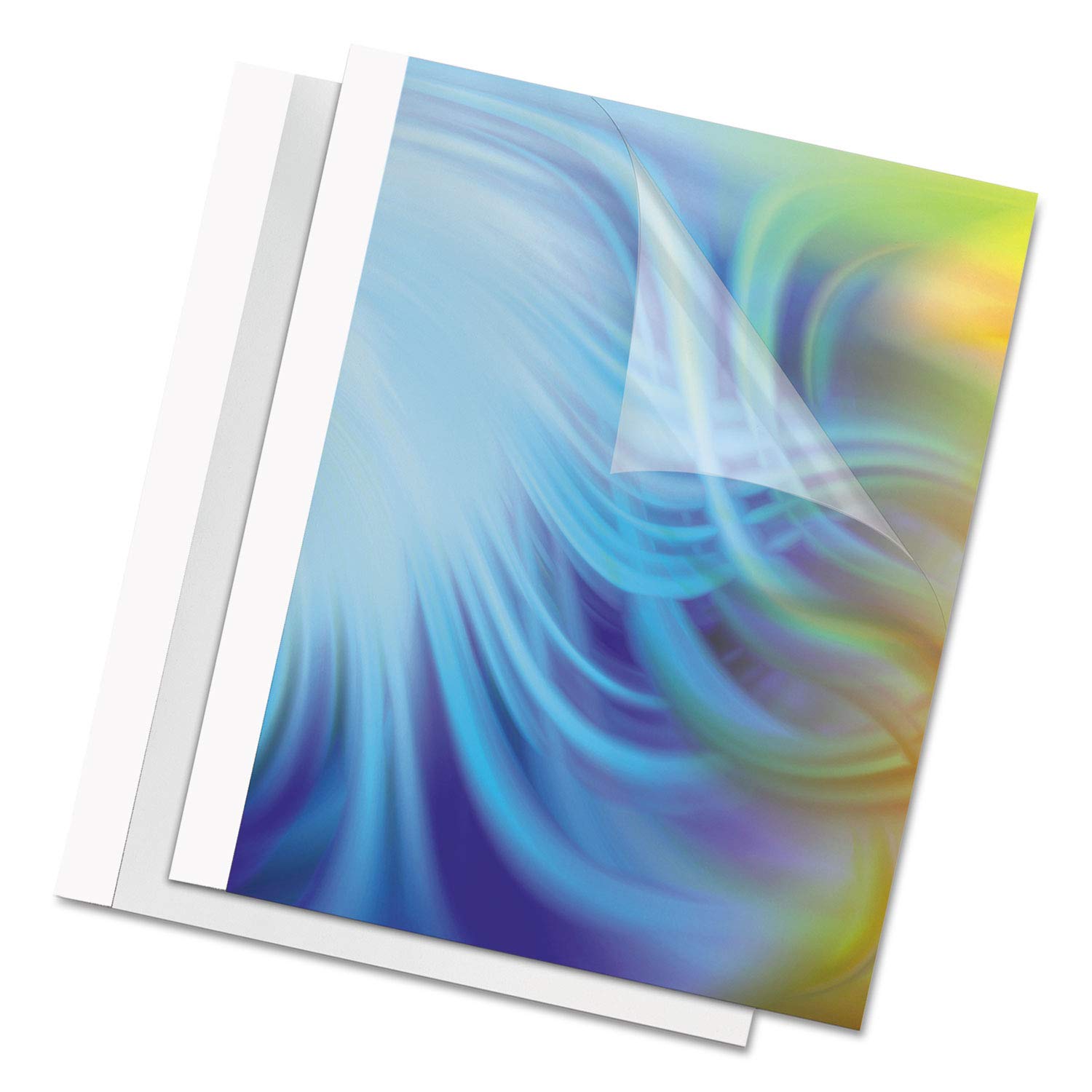 Fellowes Thermal Presentation Covers, 0.25 Inch, White, 60 Sheets (52222)