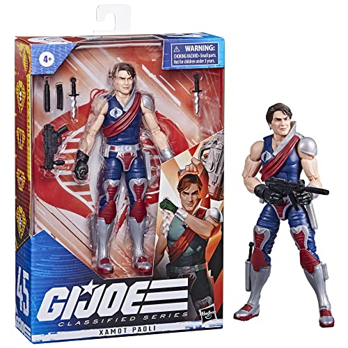 G.I. Joe Classified Series Xamot Paoli Action Figure 45 Collectible Premium Toy, Multiple Accessories 6-Inch-Scale with Custom Package Art