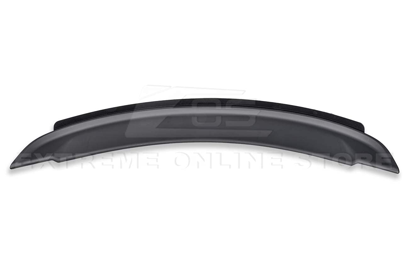 for 2010-2013 Chevrrolet Camaro | EOS ZL1 Style Rear Trunk Lid Wing Spoiler with Aluminum GLOSSY BLACK Center WickerBill Insert (ABS Plastic - Matte Black)