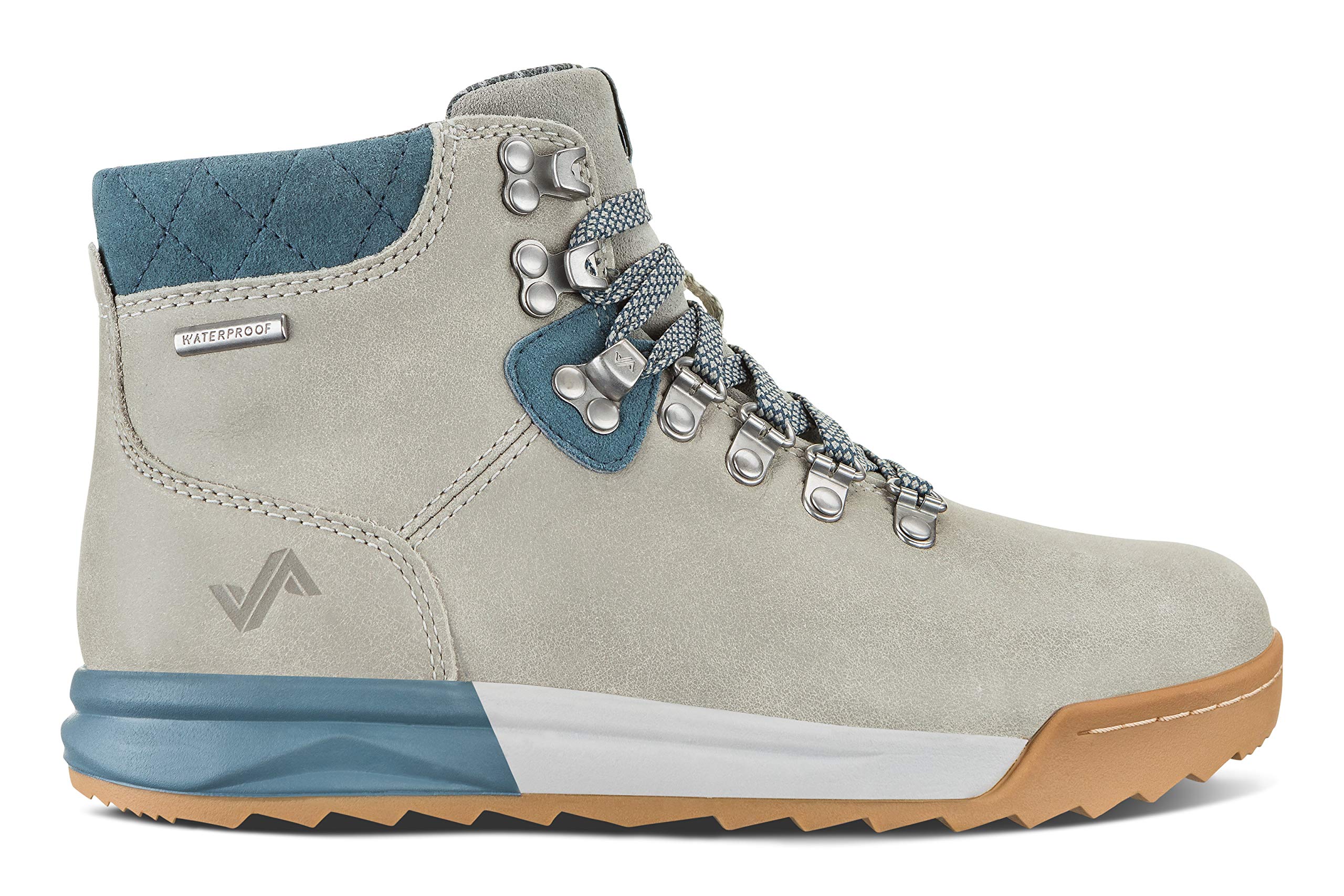 Forsake™ Patch Waterproof Walking Boots for Women – Leather Construction – HydroGuard™ Internal Membrane Fog/Azure 7.5 B - Medium