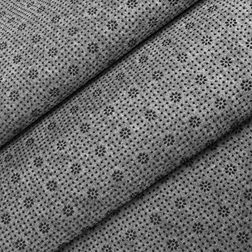 Pllieay 72x118 Inch Non Slip Final Backing Cloth, Vinyl Primary Tufting Cloth Backing Fabric, Non Slip Pad with Plum Blossom Pattern for Carpets Rug Tufting Gun Cushion Punch Needle