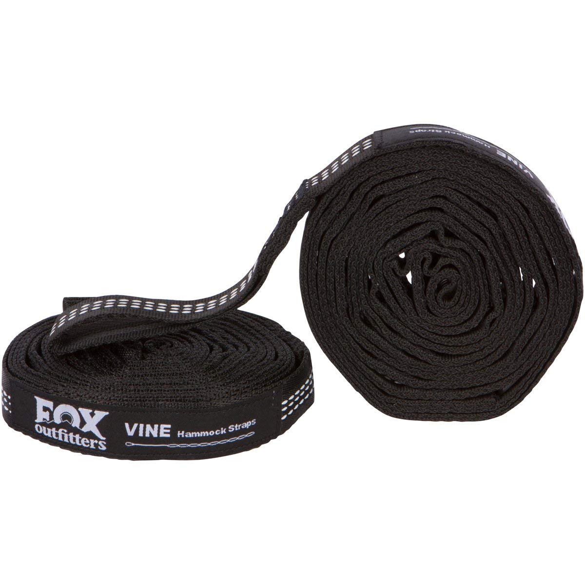 Fox Outfitters Vine Hammock Straps - Super Long 11 ft Hammock Strap Suspension System for Camping, Backpacking, Beach, Backyard Hammock Setup. Non-Stretch Polyester. Set of 2