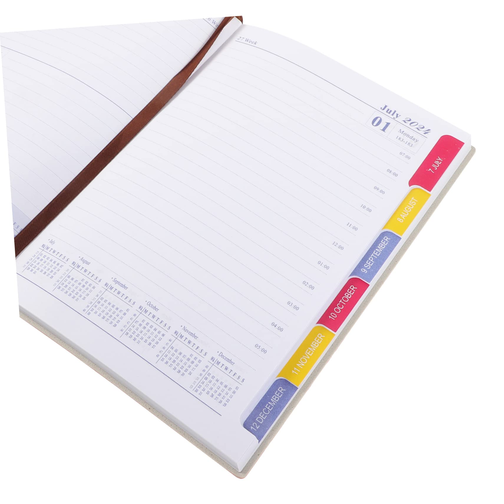 GATHINESS 2024 notepad for work spiral notebook work notebooks everyday planner daily use notebook weekly monthly planner Paper daily planner undated office accessory planner journal manual