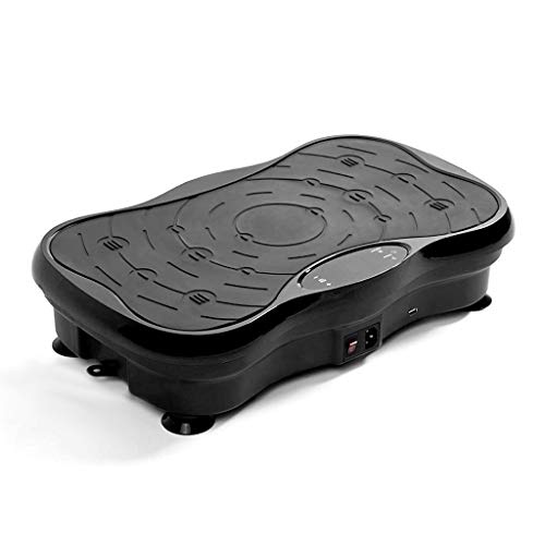 FRJINIE Vibration Plate Exercise Machine, Whole Body Workout Vibration Fitness Platform, for Home Fitness & Weight Loss with Remote Control,1-99 Adjustable Level, 330lb (Black)