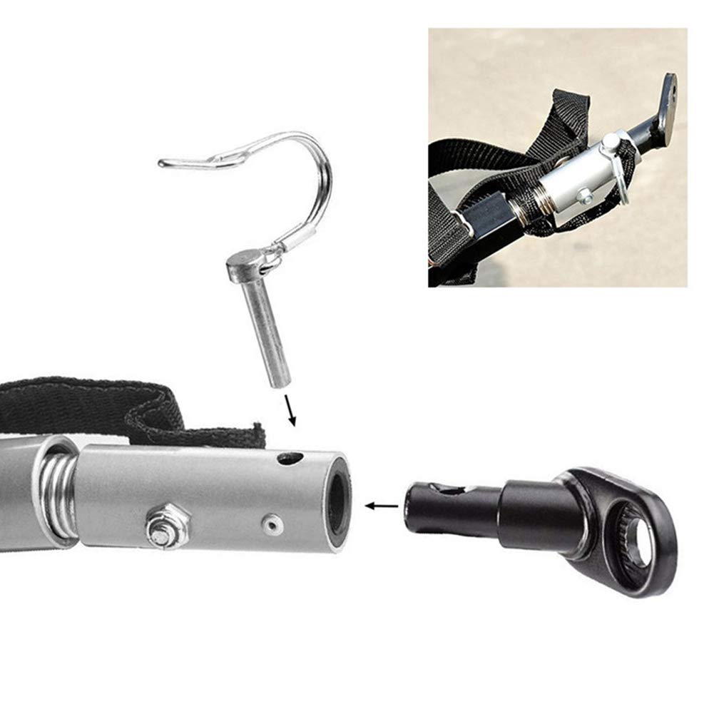 GFULLOV Bicycle Trailer Coupler Iron Bike Trailer Connector Sturdy Cycling Trailer Hitch Adapter Attachment for Towbar Baby Pet Stroller