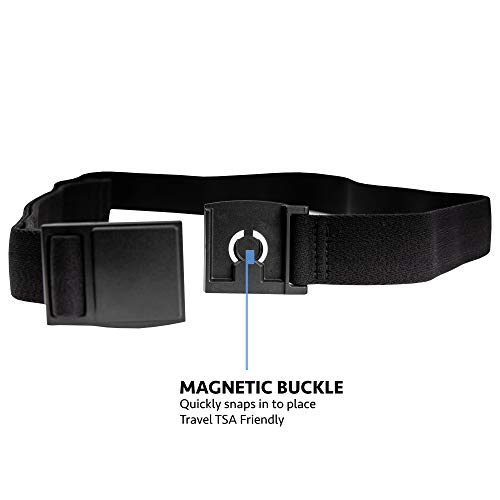 FLYT Solo Belt - Minimalist Web Nylon Belt with Quick-Release Magnetic Plastic Buckle, TSA Friendly