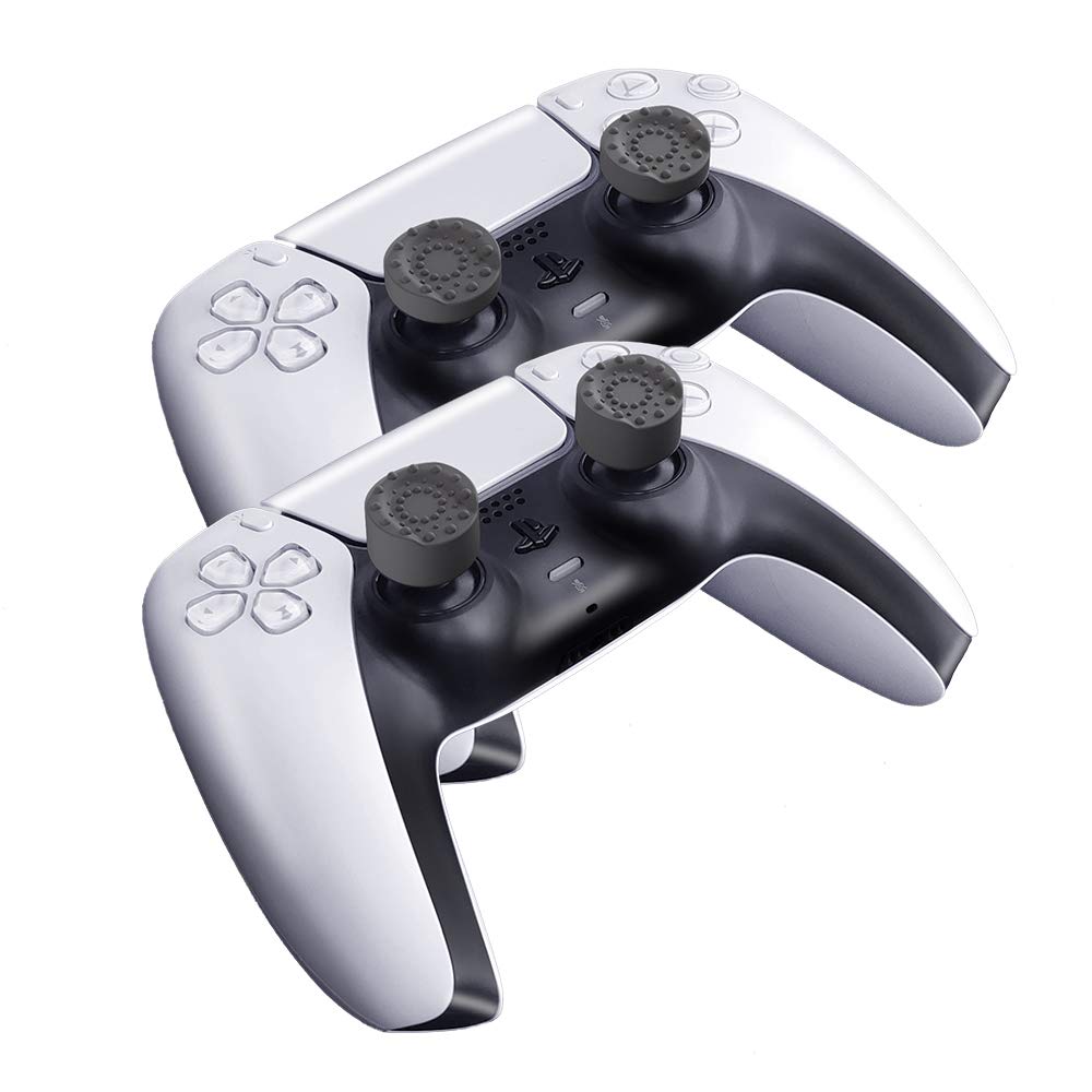 GameSir PS5 PS4 Thumbstick Grips, Silicone Analog Cap Joystick Thumb Grip Protect Stick Cover for PS5 PS4 Playstation Game Controllers | 4 High-Rise, 4 Low-Rise