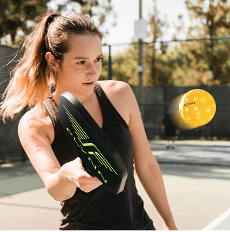 Flynn Outdoor Pickleball Balls β Bright Yellow Durable 40 Hole Pickleballs, Fly True with Consistent Bounce β Convenient 6 Pack, Suitable for Outdoor Pickleball Practice and Match Play.