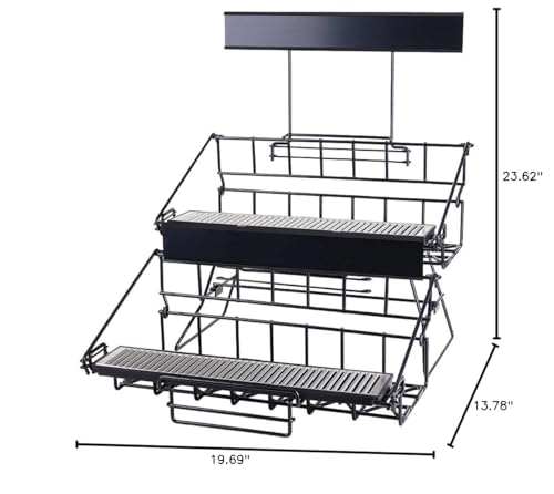 Winco APRK-6 Six Compartment Wire Airpot Rack,Black