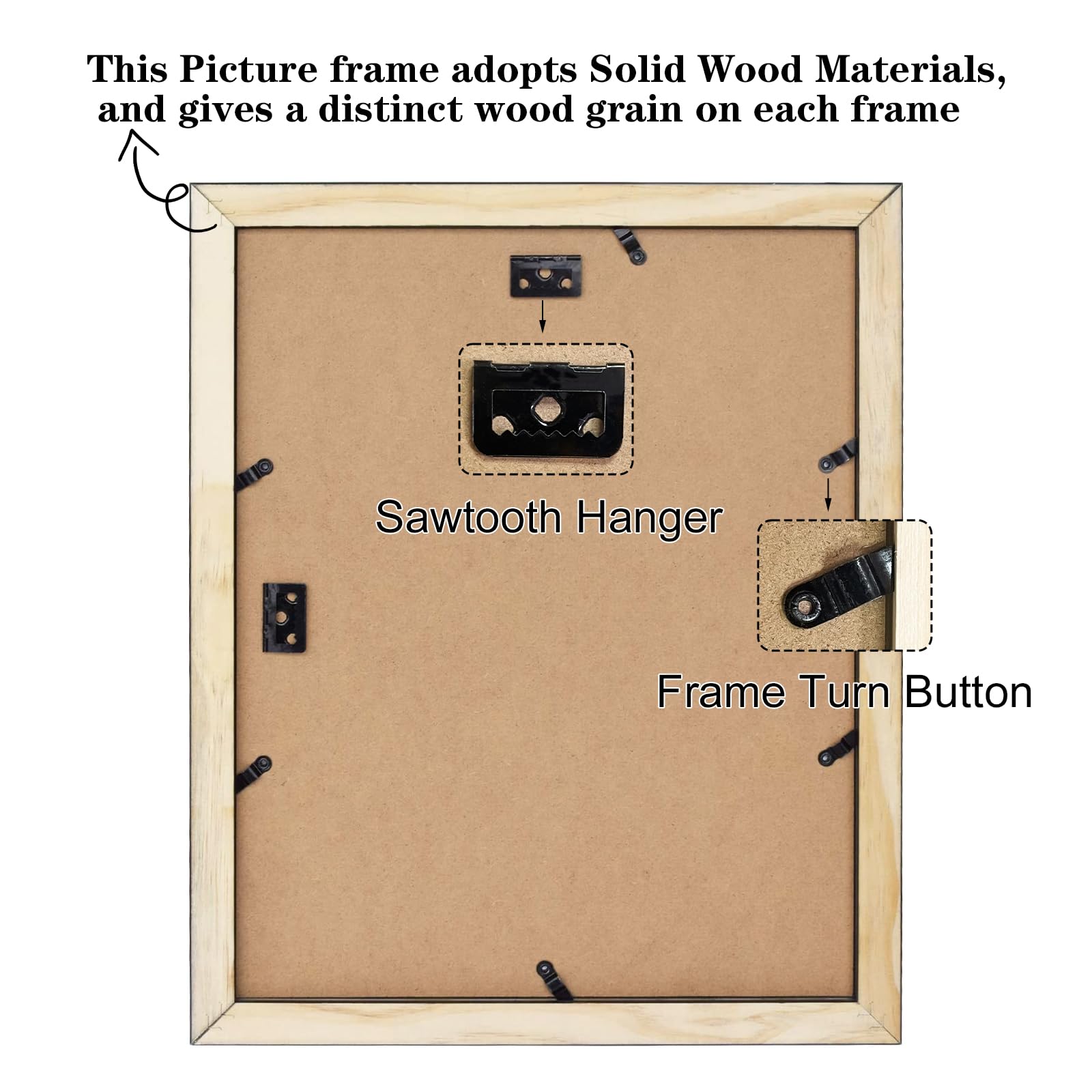 Frametory, 11x14 Picture Frame, Solid Wood, Black Molding, Set of 1, Display 8x10 with Mat or 11x14 Without Mat - Tempered Glass Front, Wall Gallery Frame (Black, 1 Pack)