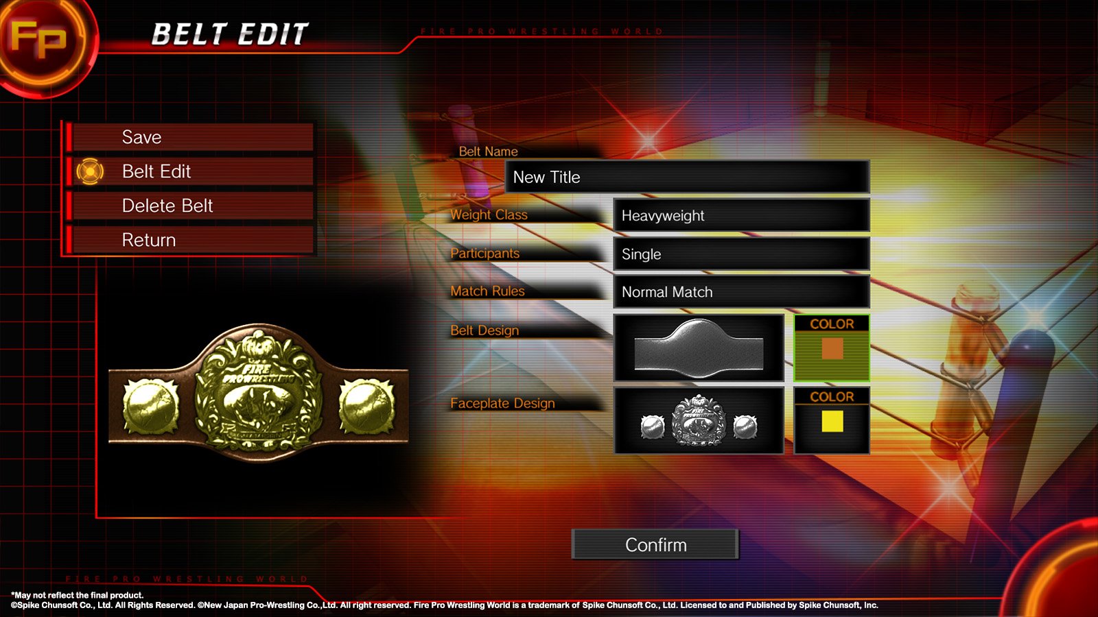 Fire Pro Wrestling World - PlayStation 4