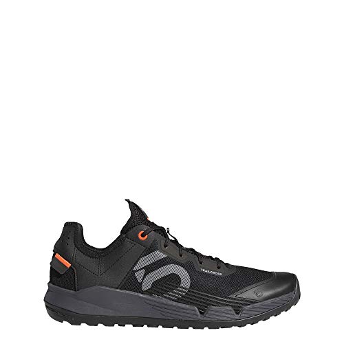 Five Ten Men's Trailcross Lt Mountain Bike Shoe, Feather Grey/Core Black/Signal Coral - 9