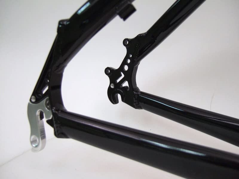 Gravity Unbranded Mountain Bike Frame Set with Suntour XCT Fork Black for 26 inch Wheel (15 inch fits Most Riders 5'4" to 5'8")