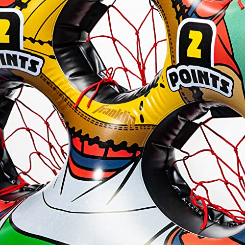Franklin Sports 5-Hole Inflatable Baseball Target - Inflatable Baseball Throwing Target with Baseballs - Kids Baseball Toss Game - 45" Target