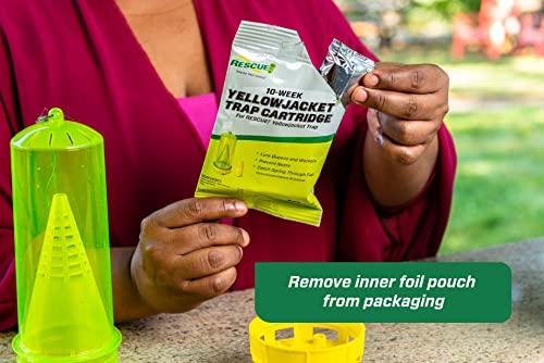 RESCUE! Yellowjacket Attractant Cartridge (10 Week Supply) β for RESCUE! Reusable Yellowjacket Traps - (9 Pack)