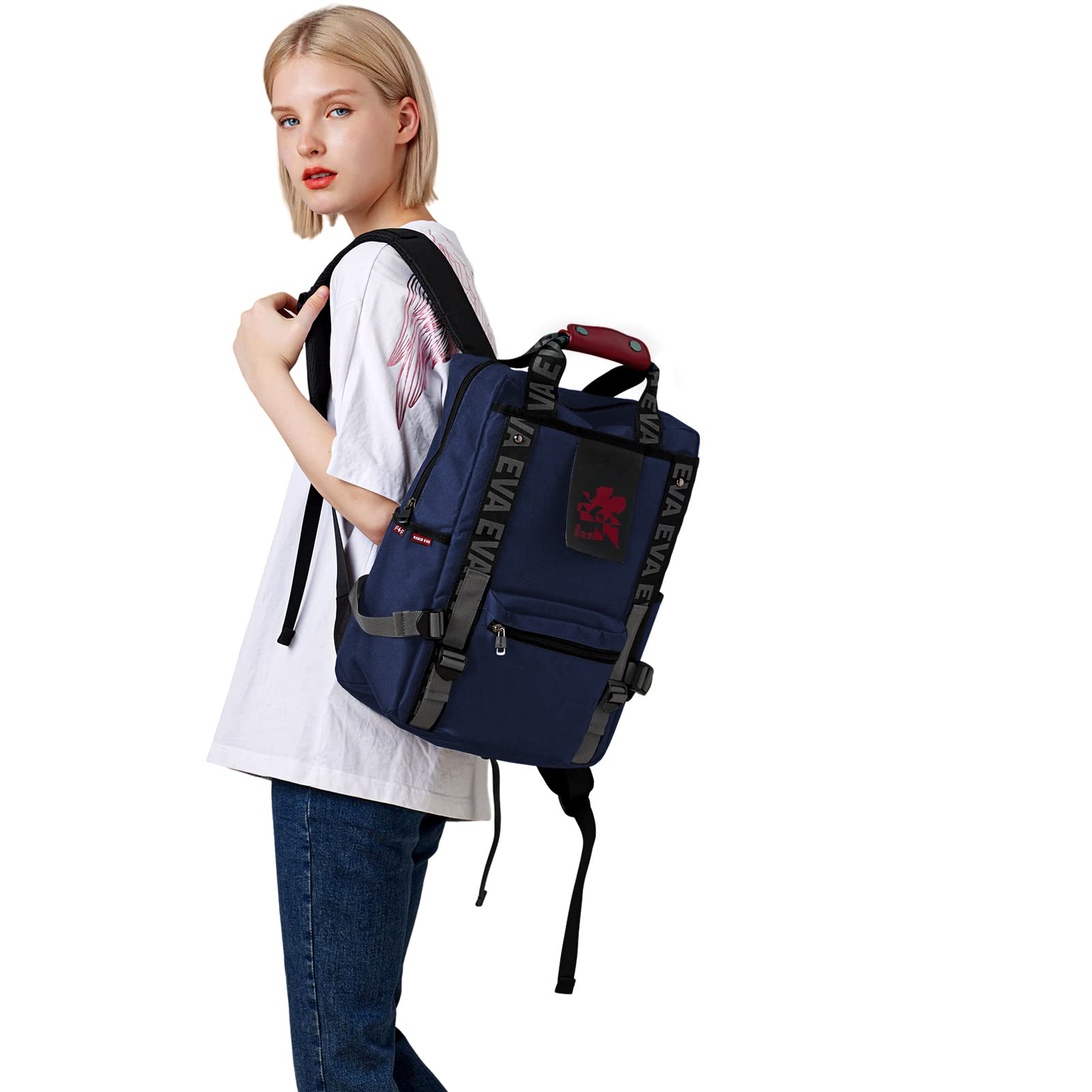 FIREFIRST Evangelion Backpack for Men Women 15.6β Laptop Backpacks Travel Leisure Backpack