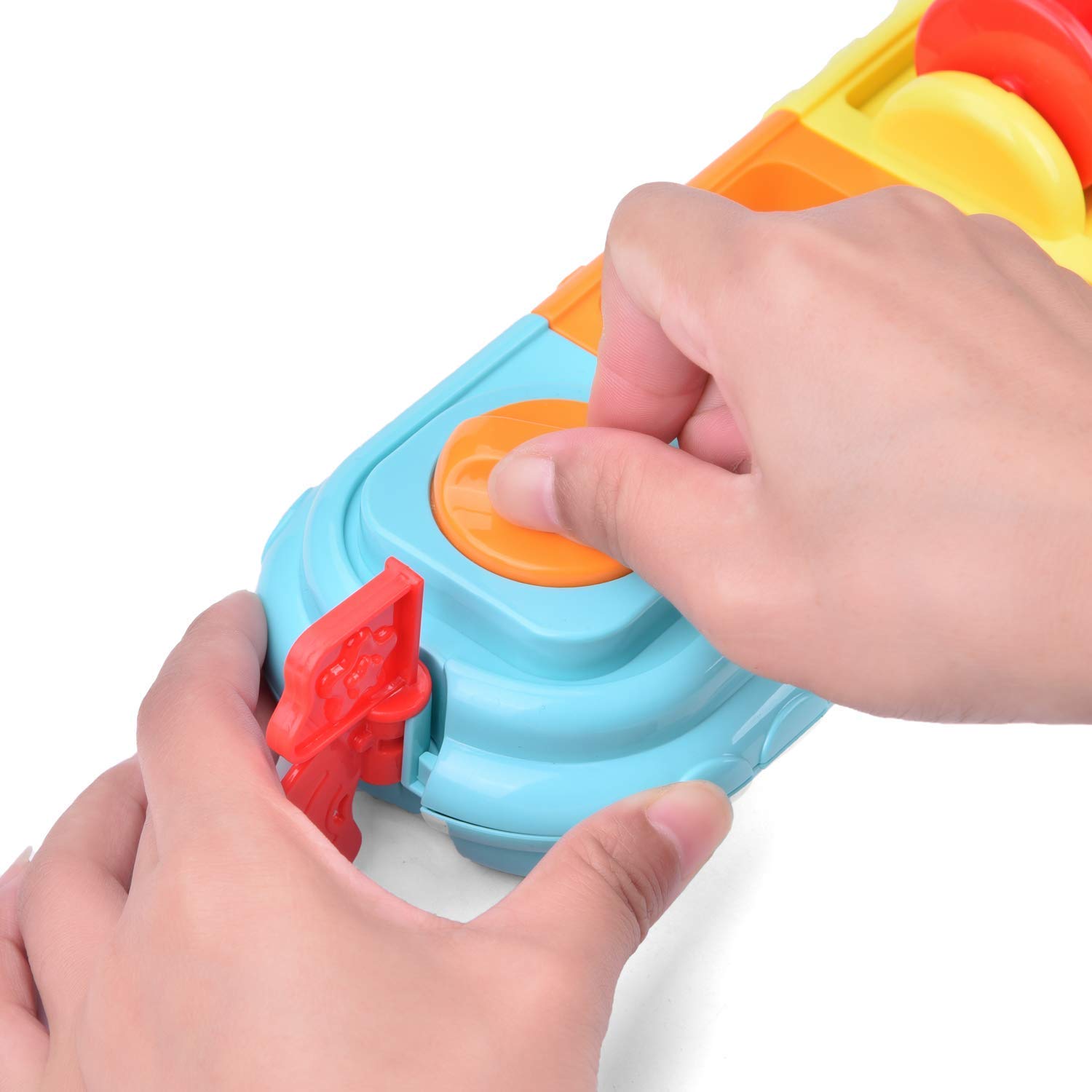 FUN LITTLE TOYS Baby Bath Toys, 7 PCs Toy Boats Include One Big Wind Up Bath Boat and 6 Bath Squirters Toy Boats, Birthday Gifts for Boys & Girls