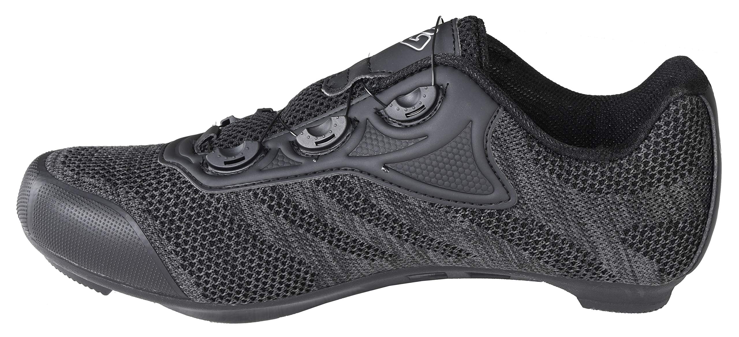 Gavin Pro Road/Indoor Cycling Shoe, Quick Lace - 3 Bolt Road Cleat Compatible Black
