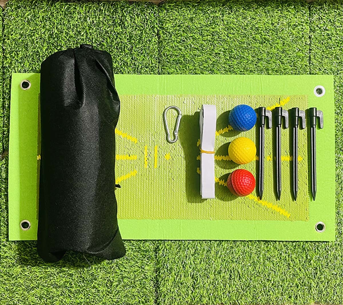 Golf Mat Kit, Golf Training Mat for Swing Detection, Golf Hitting Mat for Path Feedback, Golf Practice Mats That Shows Swing Path, Golf Swing Trainer, Golf Training Aid for The Best Hit Analysis