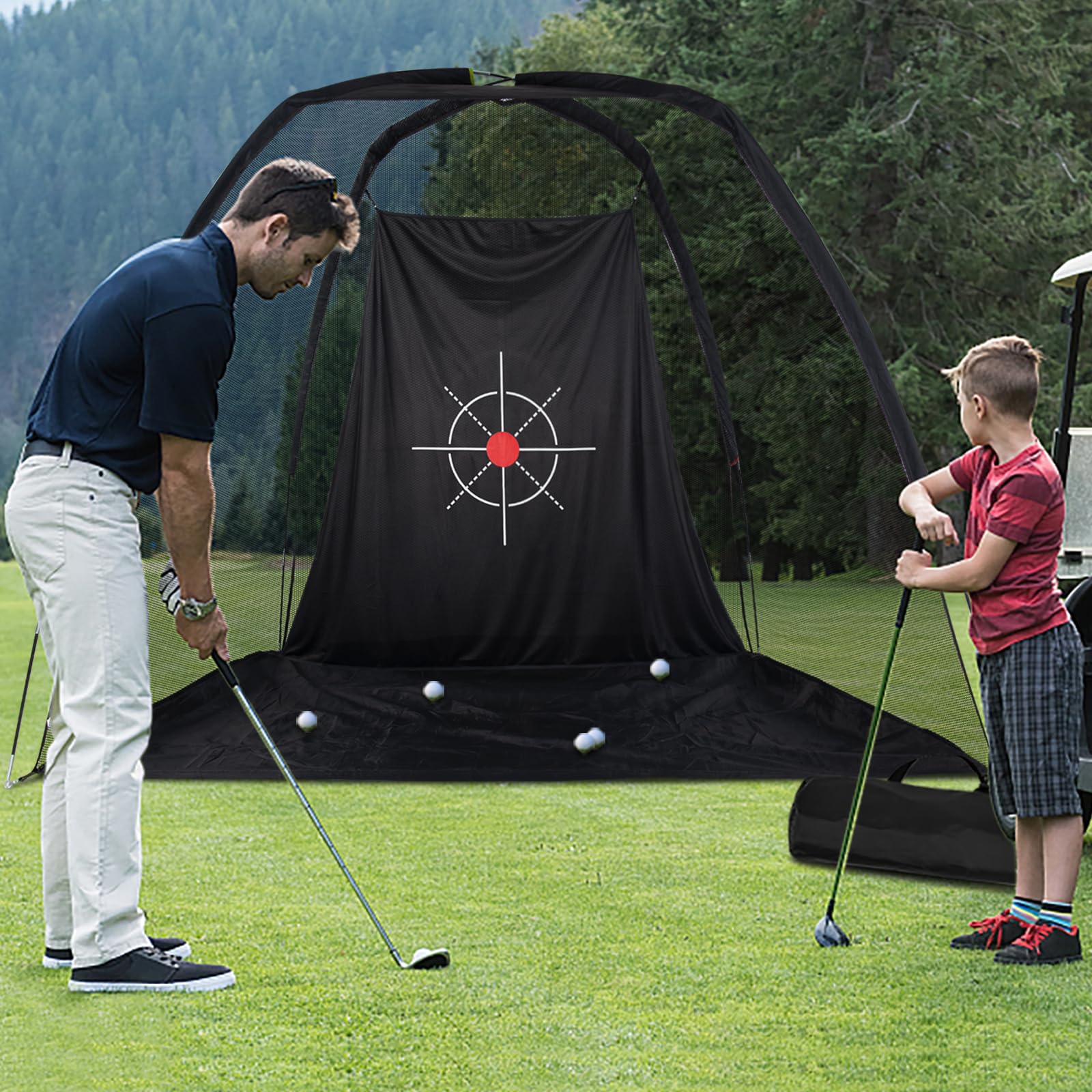 Golf Nets for Backyard Driving Golf Nets Indoor Golf Net Golf Practice Net Golf Driving Nets for Backyard Portable Golf Nets for Kids 8X6X5FT
