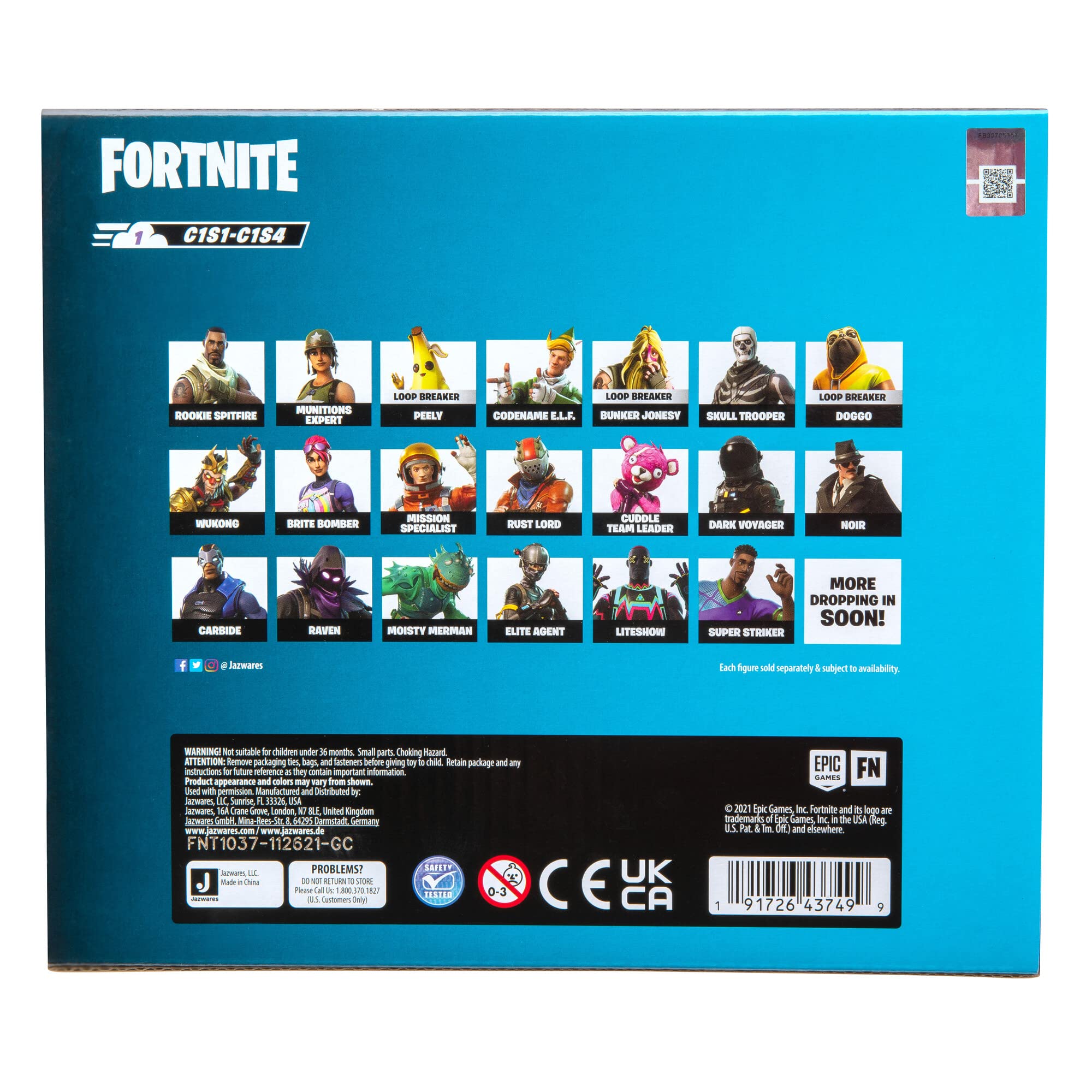 Fortnite PARTY PACK - Six 2.5-inch Articulated Figures with Weapons - Amazon Exclusive
