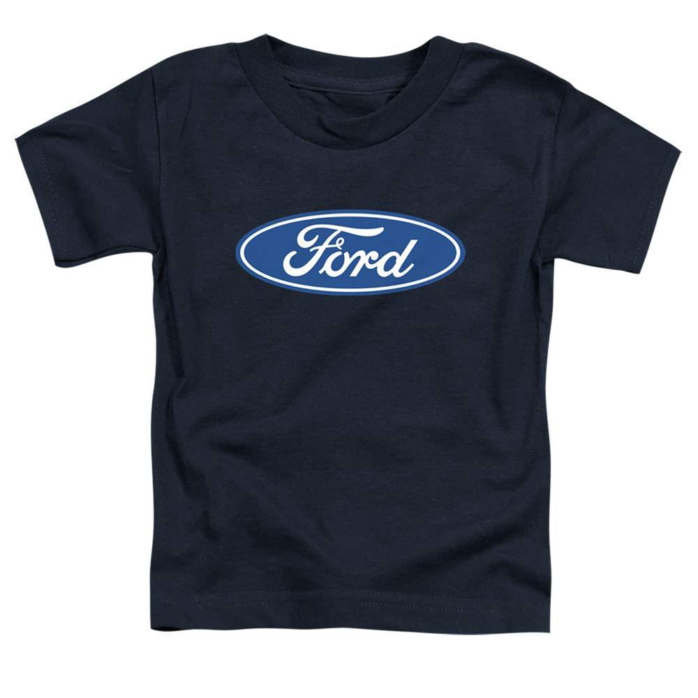 Ford Dimensional Logo Unisex Toddler T Shirt for Boys and Girls, Medium (3T) Navy
