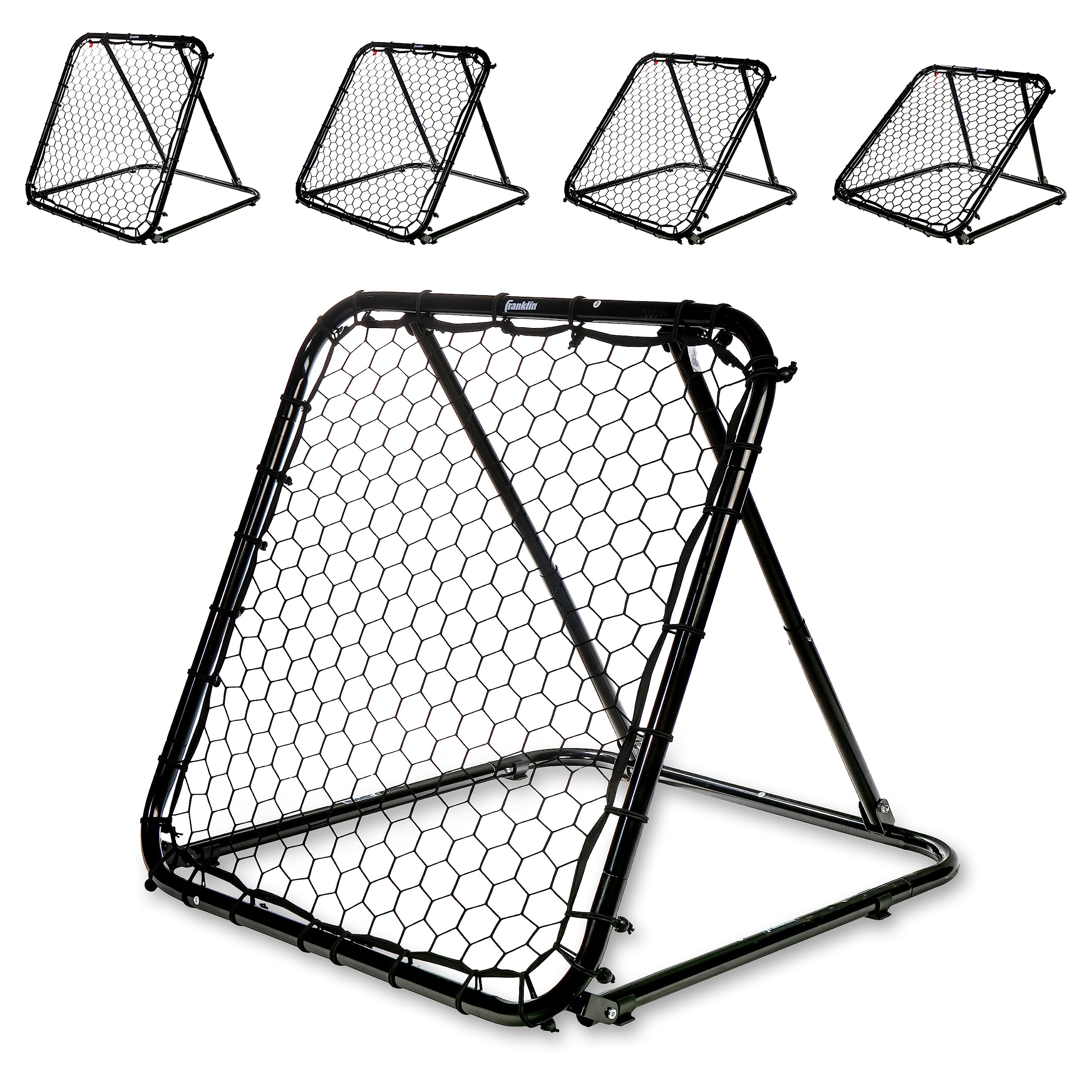 Franklin Sports Basketball Pass Back Rebounder Net - Multi-Sport Training Rebound Screen - Perfect for Passing and Shooting Practice - 3' x 3', Black (92499X)