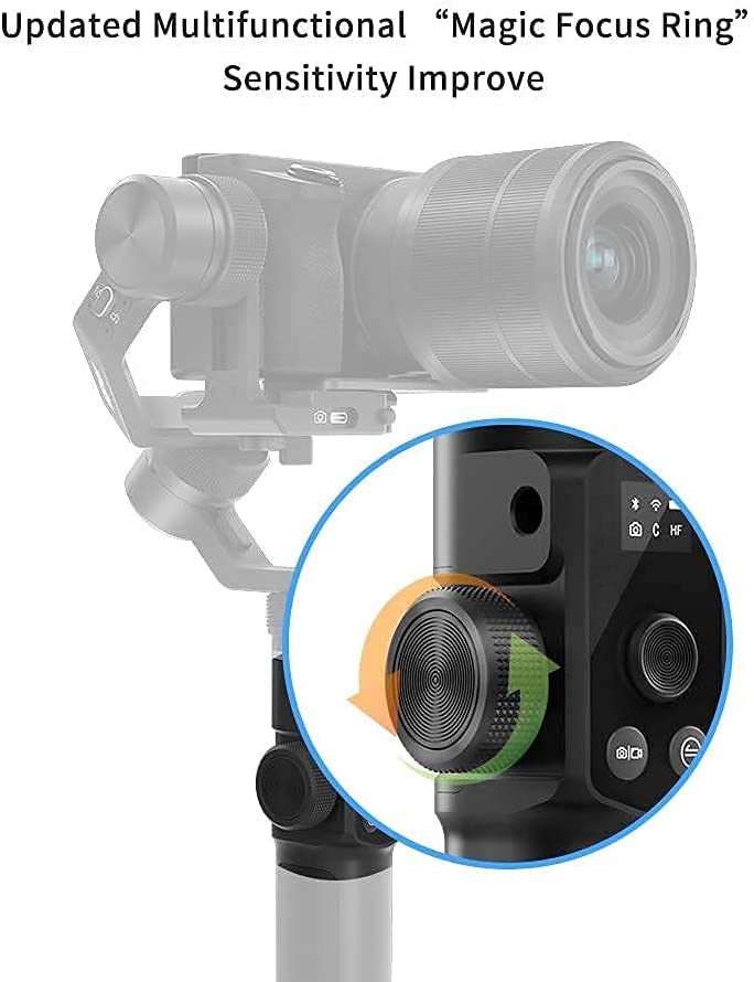 FeiyuTech G6 Max + Handle Grip Combo [Official] 3-Axis Camera Gimbal Stabilizer for Small Mirrorless/Pocket/Action Camera/Smartphone,200D M50 for SY ZV1 a6500 GH4 gopro/iPhone 14 13