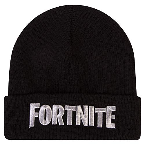 FORTNITE Video Game Beanie Hat - Squad Up, Llamas, Cuddle Team Leaders Beanie (Black Logo)