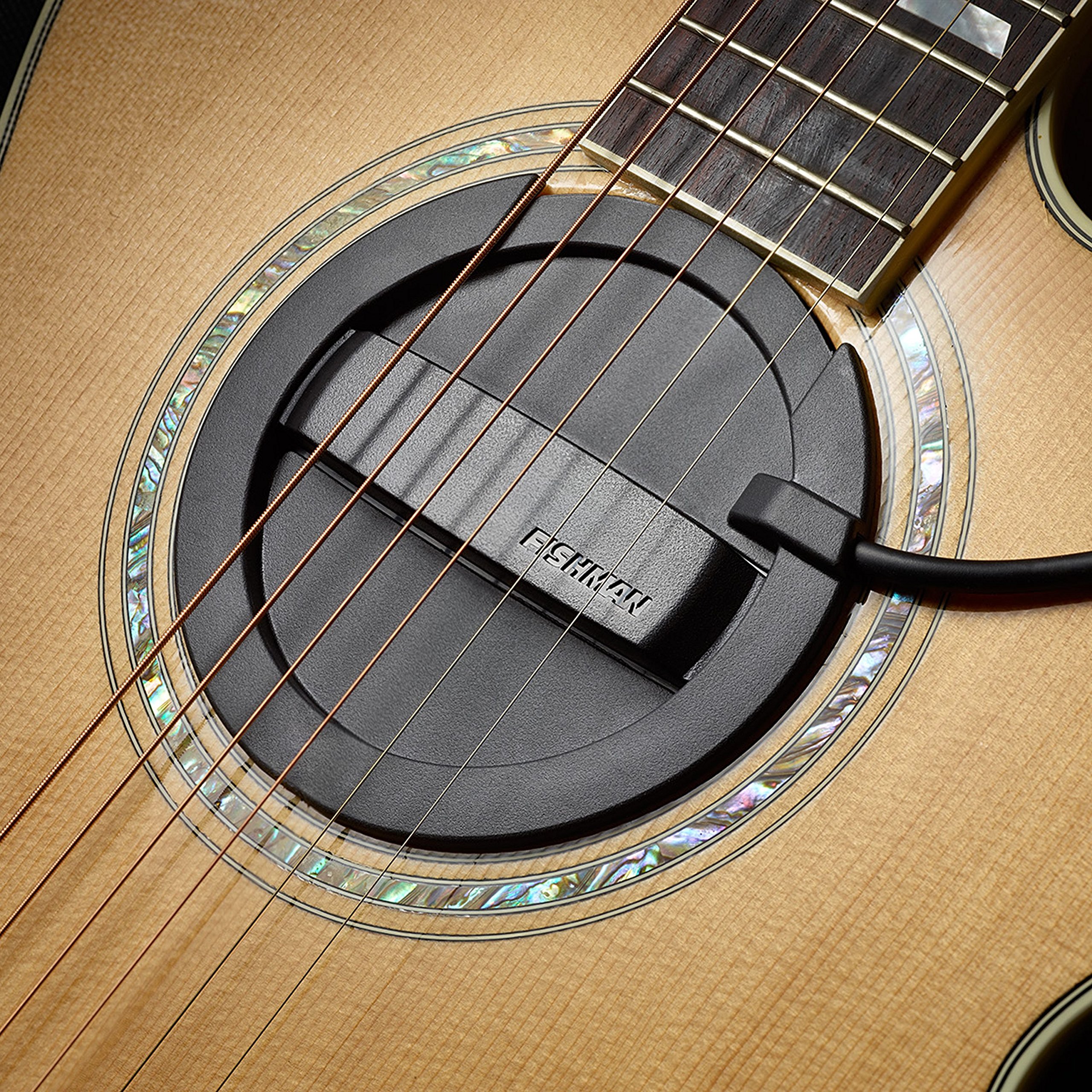 Fishman Neo-Buster Humbucker Soundhole Acoustic Pickup & Feedback Buster Black 0.28 x 1.97 x 4.72 inches