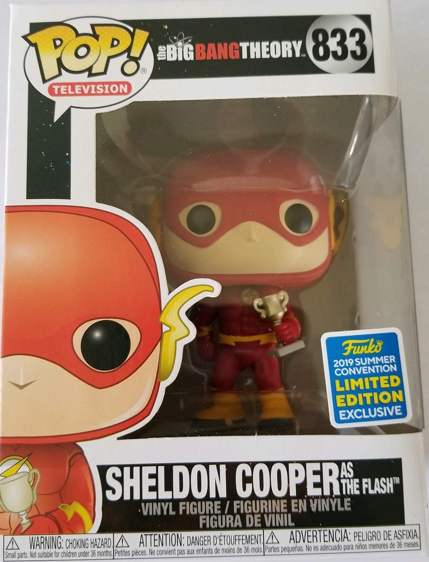Funko Pop! Big Bang Theory: Sheldon Cooper As The Flash #833 - Shared SDCC Excl.
