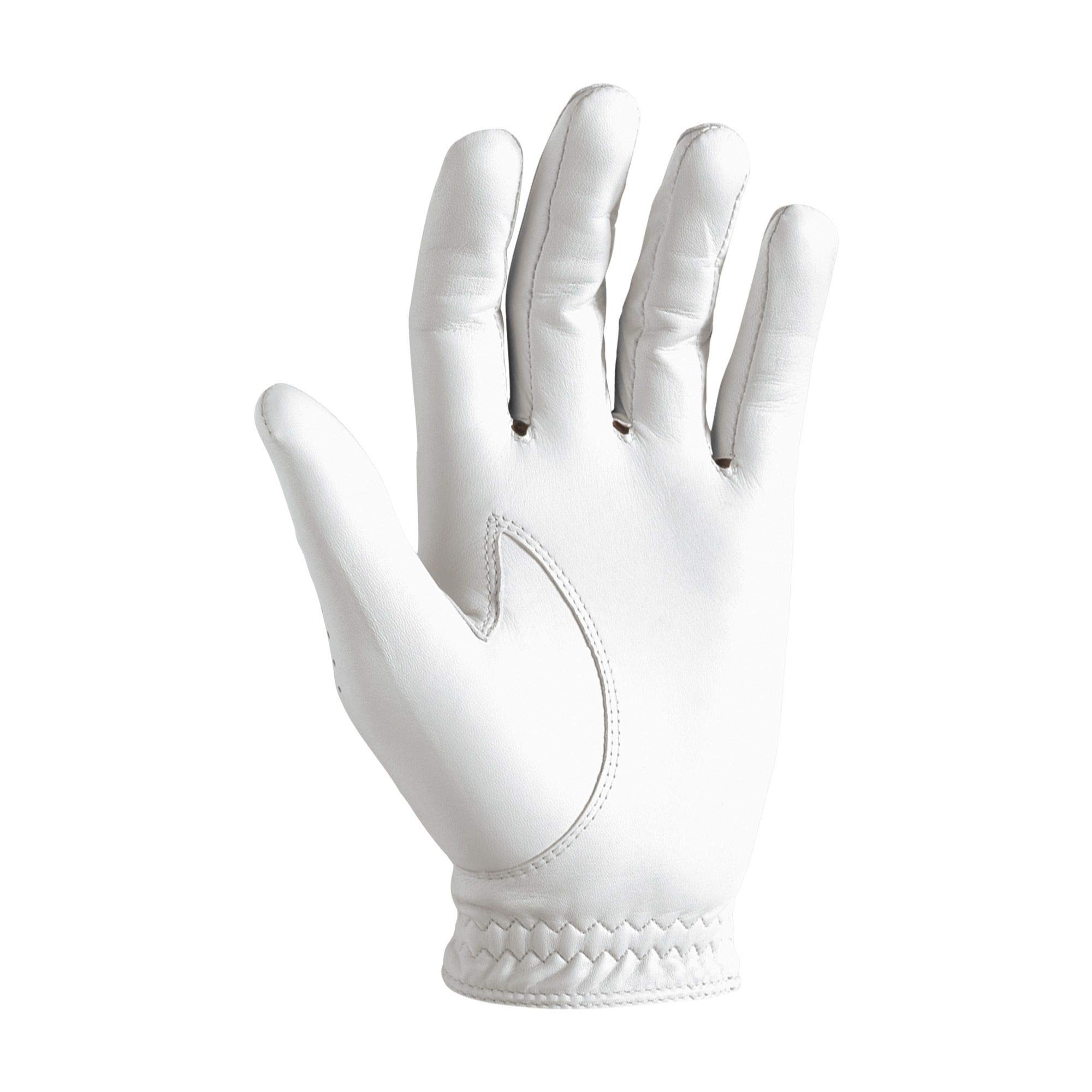 FootJoy Men's Pure Touch Limited Golf Gloves White Large, Worn on Left Hand